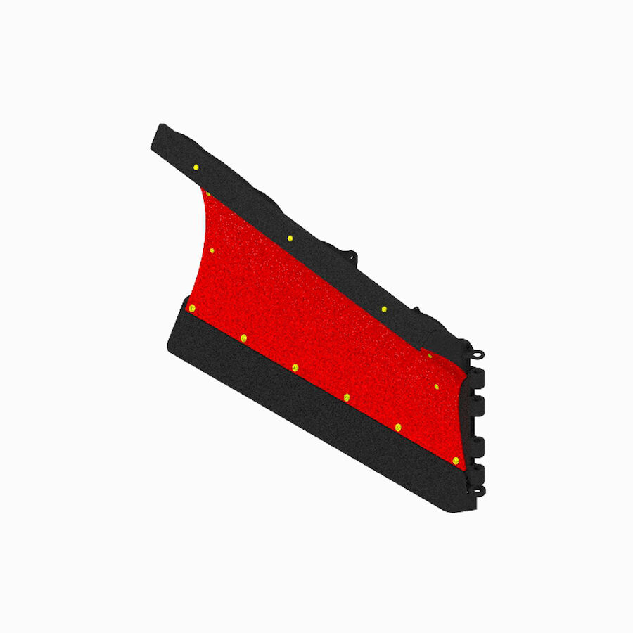 9'2" V-XT Passenger Side Poly Blade With Edge Assembly